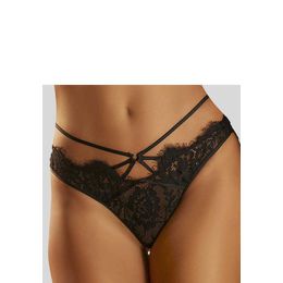 Lascana String schwarz Gr. 48/50 f&uuml;r Damen. K&ouml;rpernah