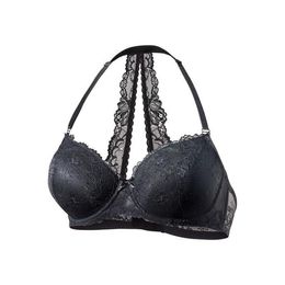 Lascana Neckholder-BH schwarz Gr. 90D. Mit B&uuml;gel
