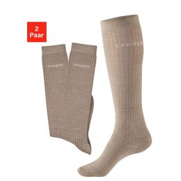 Copenhagen Studios Kniestr&uuml;mpfe beige Gr. 43-46 f&uuml;r Damen. Elastisch