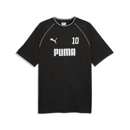 Trainingsshirt Puma "Puma Sport Pinnacle Fu&szlig;balltrikot Herren", Damen, Gr. XL, schwarz, Obermaterial: 100% Polyester. Kragen: 95% Polyester, 5% Elasthan. Einsatz: 100% Polyester, bedruckt, relaxed fit, Rundhals, Shirts