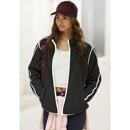 Buffalo Fleecejacke schwarz Gr. 48/50 f&uuml;r Damen. Nachhaltig.