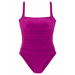 Lascana Badeanzug 'Annelie' pink Gr. 52 Cup C. Mit Raffung. Ohne B&uuml;gel