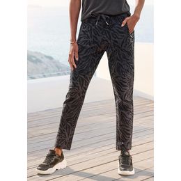 Venice Beach Sweathose mehrfarbig Gr. 42 f&uuml;r Damen. Mit Logodruck. Figurumspielend. Nachhaltig.