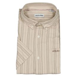 Jack & Jones Jack & Jones Hemd "Devin" in Beige - 42% | Gr&ouml;&szlig;e S | Herren-plussize