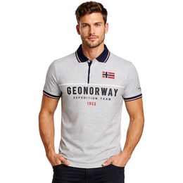 Geographical Norway Poloshirt "Ketora" in Grau - 71% | Gr&ouml;&szlig;e XXL | Herren-plussize