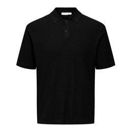 Only & Sons ONLY & SONS Poloshirt "Tony" in Schwarz - 40% | Gr&ouml;&szlig;e XL | Herren-plussize