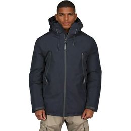 Geographical Norway Winterjacke "Cedric" in Dunkelblau - 77% | Gr&ouml;&szlig;e S | Herren-plussize