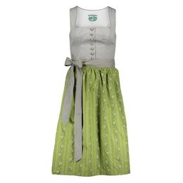 Turi Landhaus Dirndl in Grau/ Gr&uuml;n - 69% | Gr&ouml;&szlig;e 44 | Damen-dirndl