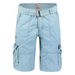 Geographical Norway Cargobermudas "Perou" in Hellblau - 68% | Gr&ouml;&szlig;e L | Herren-plussize