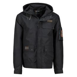 Geographical Norway &Uuml;bergangsjacke "Bakirou" in Schwarz - 72% | Gr&ouml;&szlig;e S | Herren-plussize