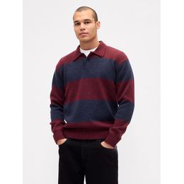 GAP Pullover in Bordeaux/ Dunkelblau - 72% | Gr&ouml;&szlig;e S | Herren-plussize