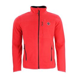 Peak Mountain Fleecejacke "Calonor" in Rot - 70% | Gr&ouml;&szlig;e M | Herren-pullover-sport