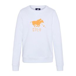 POLO SYLT Sweatshirt in Wei&szlig; - 52% | Gr&ouml;&szlig;e S | Herren-plussize
