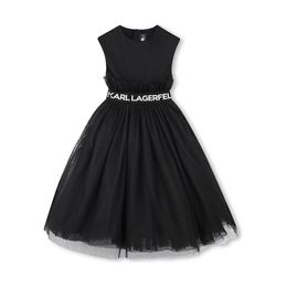 Karl Lagerfeld Kids Kleid in Schwarz - 53% | Gr&ouml;&szlig;e 98 | Kinderkleider