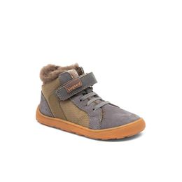 bisgaard Leder-Barfu&szlig;schuhe "Rafael" in Grau/ Khaki - 39% | Gr&ouml;&szlig;e 26 | Kindersneakers