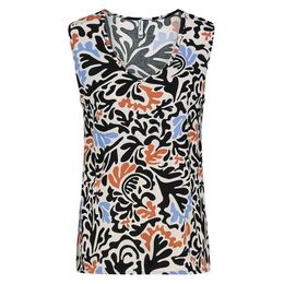 Sublevel Blusentop in Schwarz/ Orange - 60% | Gr&ouml;&szlig;e M | Damen-blusen