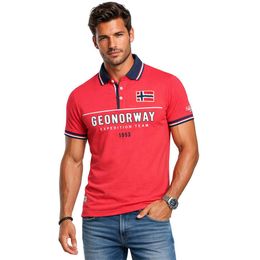 Geographical Norway Poloshirt "Ketora" in Rot - 71% | Gr&ouml;&szlig;e 3XL | Herren-plussize