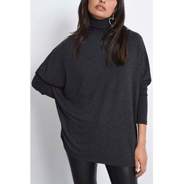 Milan Kiss Longsleeve in Anthrazit - 67% | Gr&ouml;&szlig;e S | Damen-tops
