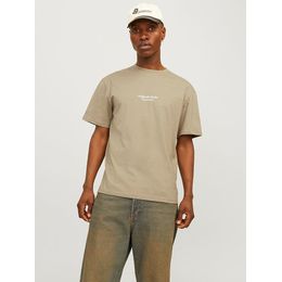 Jack & Jones Jack & Jones Shirt in Beige - 38% | Gr&ouml;&szlig;e L | Herren-plussize