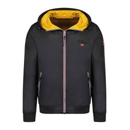Geographical Norway Wende-&Uuml;bergangsjacke "Arrivial" in Gelb/ Schwarz - 68% | Gr&ouml;&szlig;e M | Herren-plussize
