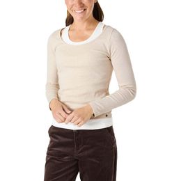 Timezone Longsleeve in Beige - 62% | Gr&ouml;&szlig;e XL | Damen-tops