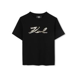 Karl Lagerfeld Kids Shirt in Schwarz - 40% | Gr&ouml;&szlig;e 104 | Kinder-oberteile