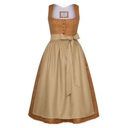 Alpenfee Dirndl ''Brina'' in Hellbraun/ Beige - 64% | Gr&ouml;&szlig;e 32 | Damen-dirndl