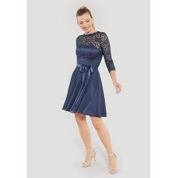 Swing Kleid in Dunkelblau - 69% | Gr&ouml;&szlig;e 44 | Damen-kleider