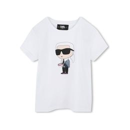Karl Lagerfeld Kids Shirt in Wei&szlig; - 42% | Gr&ouml;&szlig;e 104 | Kinder-oberteile