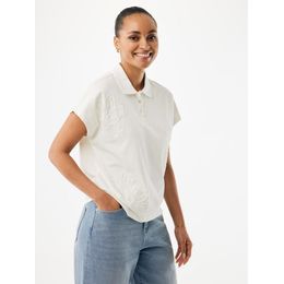 Mexx Poloshirt in Creme - 55% | Gr&ouml;&szlig;e S | Damen-tops