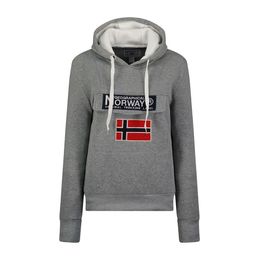 Geographical Norway Hoodie "Gadrien" in Grau - 68% | Gr&ouml;&szlig;e M | Damen-sweatshirts-jacken