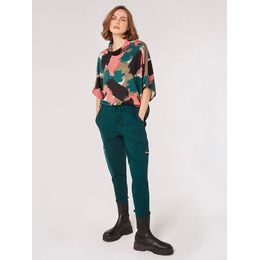 Apricot Longsleeve in Petrol/ Hellbraun/ Pink - 72% | Gr&ouml;&szlig;e S | Damen-tops