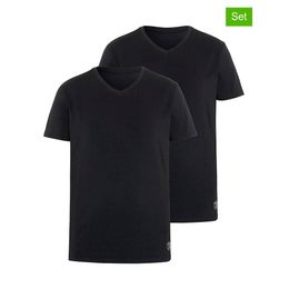 Chiemsee 2er-Set: Shirts in Schwarz - 31% | Gr&ouml;&szlig;e S | Herren-plussize