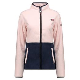 Geographical Norway Fleecejacke "Touki" in Ros&eacute;/ Dunkelblau - 73% | Gr&ouml;&szlig;e S | Damenjacken
