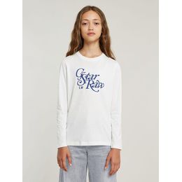G-Star Raw G-Star Longsleeve in Wei&szlig; - 48% | Gr&ouml;&szlig;e 116 | Kinder-longsleeves