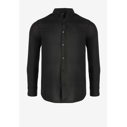 Mexx Hemd - Regular fit - in Schwarz - 56% | Gr&ouml;&szlig;e M | Herren-plussize