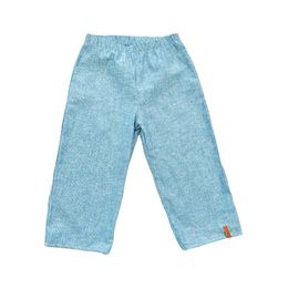 LiVi Leinen-Streetjogger "Leinen Easypants" in Hellblau/ Wei&szlig; - 38% | Gr&ouml;&szlig;e 92/98 | Kinderhosen