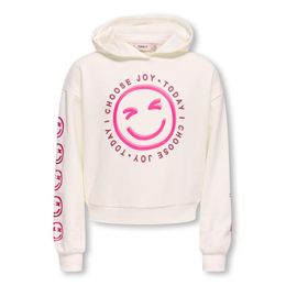 KIDS Only Hoodie "Smile" in Creme - 30% | Gr&ouml;&szlig;e 146/152 | Kinder-sweatshirts-jacken