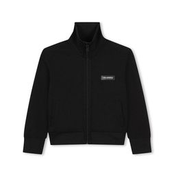 Karl Lagerfeld Kids Sweatjacke in Schwarz - 62% | Gr&ouml;&szlig;e 104 | Kinder-sweatshirts-jacken