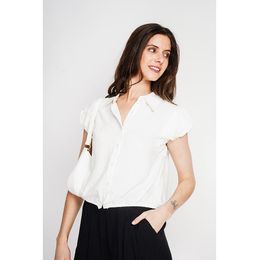 ASSUILI Bluse in Wei&szlig; - 72% | Gr&ouml;&szlig;e 40 | Damen-blusen