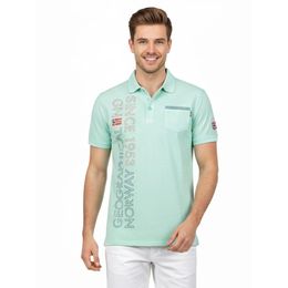 Geographical Norway Poloshirt "Konakri" in Mint - 71% | Gr&ouml;&szlig;e S | Herren-plussize