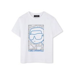 Karl Lagerfeld Kids Shirt in Wei&szlig; - 43% | Gr&ouml;&szlig;e 176 | Kinder-oberteile