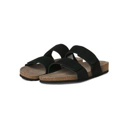 Jack & Jones Jack & Jones Leder-Sandalen "Malta" in Schwarz - 35% | Gr&ouml;&szlig;e 46 | Herrensandalen
