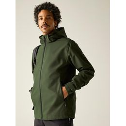 Regatta Regenjacke "Oakhowe" in Khaki - 69% | Gr&ouml;&szlig;e L | Herren-outdoorjacken