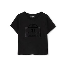 Karl Lagerfeld Kids Shirt in Schwarz - 53% | Gr&ouml;&szlig;e 128 | Kinder-oberteile