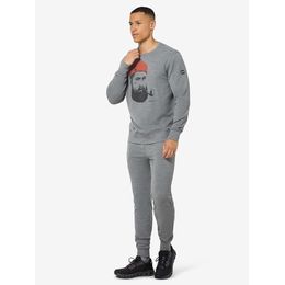super.natural Pullover "Sailor Crew" in Grau - 70% | Gr&ouml;&szlig;e XL | Herren-plussize