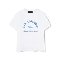 Karl Lagerfeld Kids Shirt in Wei&szlig; - 43% | Gr&ouml;&szlig;e 110 | Kinder-oberteile