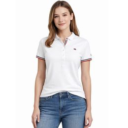 Geographical Norway Poloshirt "Kryptonite" in Wei&szlig; - 71% | Gr&ouml;&szlig;e XL | Damen-tops