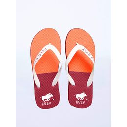 POLO SYLT Zehentrenner in Orange/ Rot - 47% | Gr&ouml;&szlig;e 42/43 | Damen-sandalen