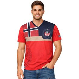 Geographical Norway Shirt "J-Flag" in Rot - 66% | Gr&ouml;&szlig;e S | Herren-plussize